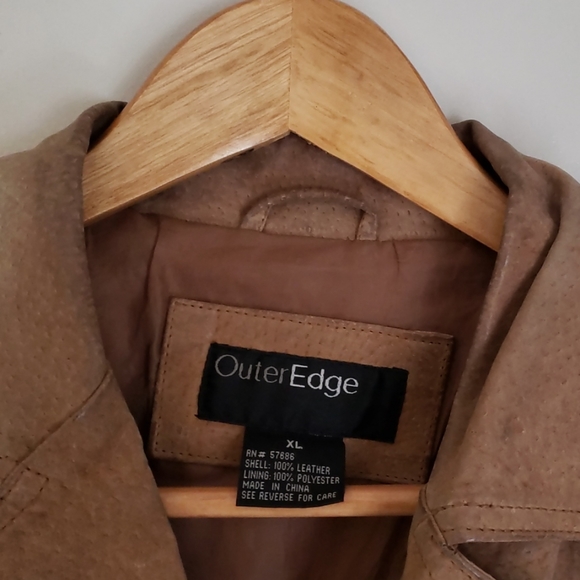 Outer Edge | Jackets & Coats | Vtg Boho Leather Jacket | Poshmark